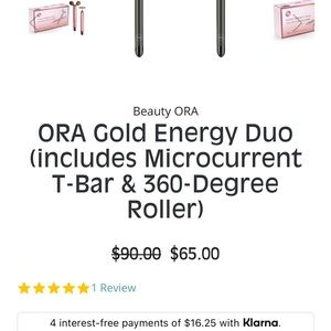 Ora | Skincare | Nwt Ora Gold Energy Duo 36 Degree Roller And ...